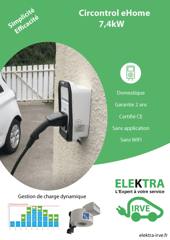 Distribution vente - borne de recharge Circontrol - elektra-irve